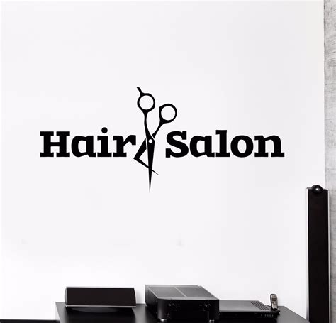 Vinyl Wall Decal Hair Salon Scissors Barbershop Stylist Stickers 563ig