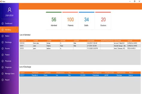 modern hospital management system using bunifu framework