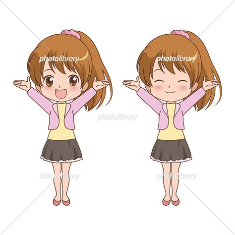 女の子 喜ぶ イラスト素材 [ 2300907 ] フォトライブラリー Photolibrary