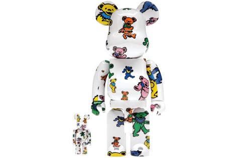 Bearbrick X Grateful Dead Dancing Bear 100 And 400 Set Th