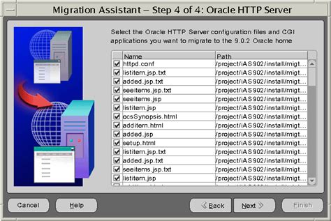 using the oracle9ias migration assistant