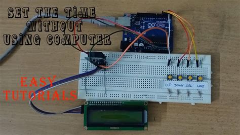 how to set time in ds3231 real time clock module on arduino without