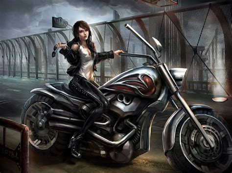 Motorcycle Girl Wallpaper 68 Images