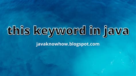 this keyword in java this reference in java learn