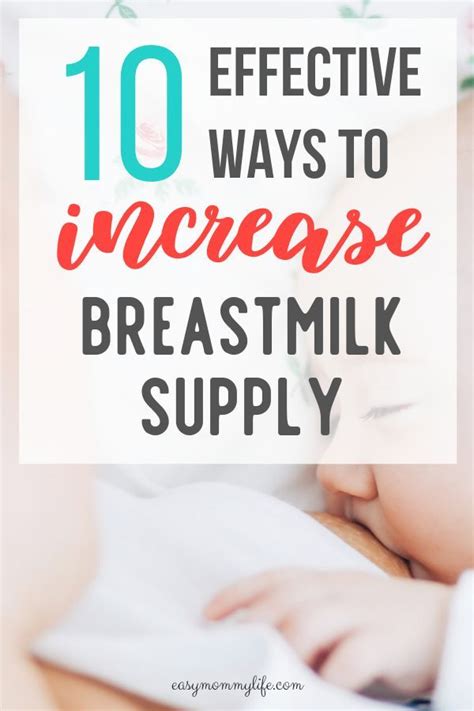 10 Ways To Increase Milk Supply Naturally Increase Milk Supply