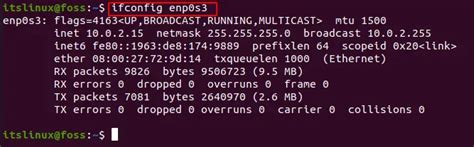 linux ifconfig command its linux foss