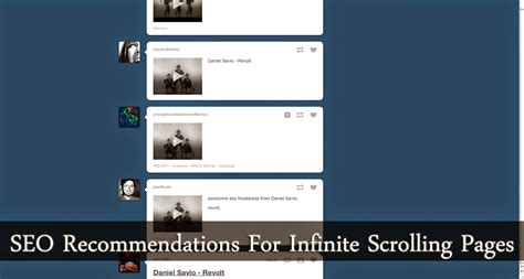 seo requirements to remember when implementing infinite scroll