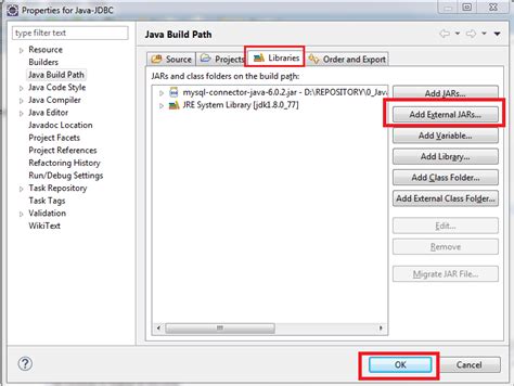 java steps to include jars into classpath in eclipse ide