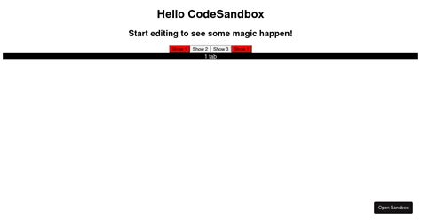 react simply tabs codesandbox