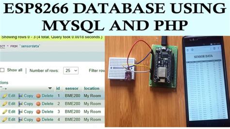 how to connect esp8266 to mysql database using php and arduino ide