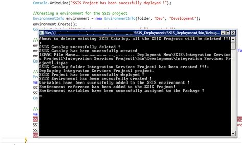 deploy sql server integration services projects to