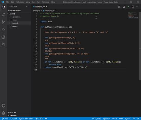 github noahsyn10 vscode pydoctestbtn an extension for