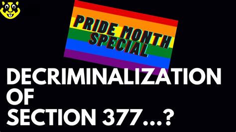 Decriminalization Of Section 377 Pride Month Special Newshamster Youtube