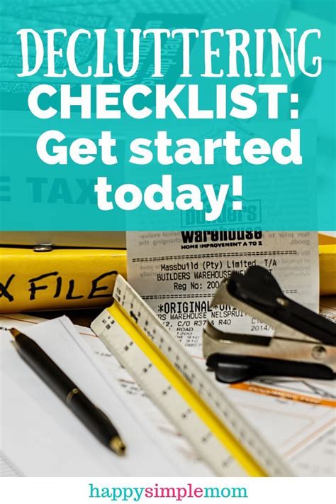 The Ultimate Decluttering Checklist To Get You Started 100 Items To