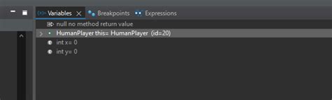 debugging eclipse debug view shows thread instead of variables