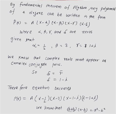 [solved] Find A Fourth Degree Polynomial With Integer Coefficients And