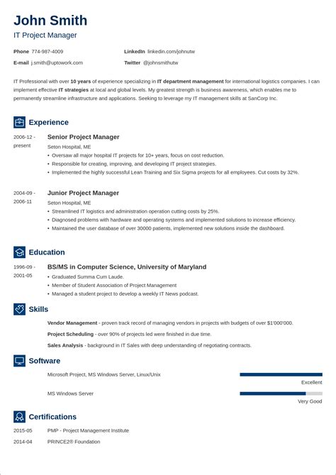 25 Resume Templates For Microsoft Word [free Download] In Free Basic