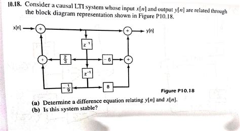 solved 10 18 consider a causal lti system whose input x[n]