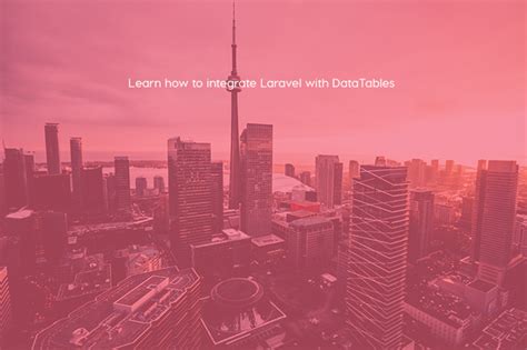 learn how to integrate laravel with datatables