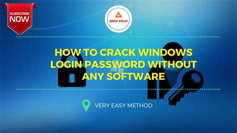 how to crack windows 7 user login password without using