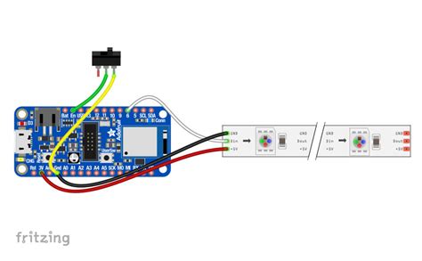 circuit diagram circuitpython ble controlled neopixel hat adafruit