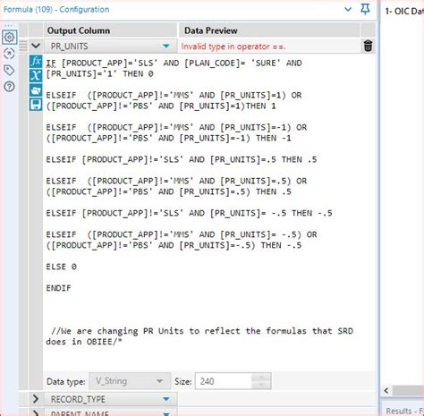 solved invalid type in operator alteryx community