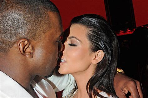 Kim Kardashian And Kanye West Kissing At Cannes Film Festival