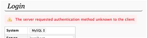 mysql 8 login error because of new authentication lynmp