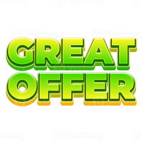 Great Offer 3d Marketing Label Text 11577852 Png