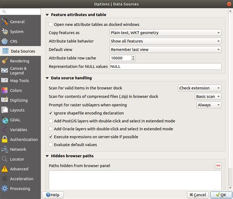qgis configuration — qgis documentation documentation