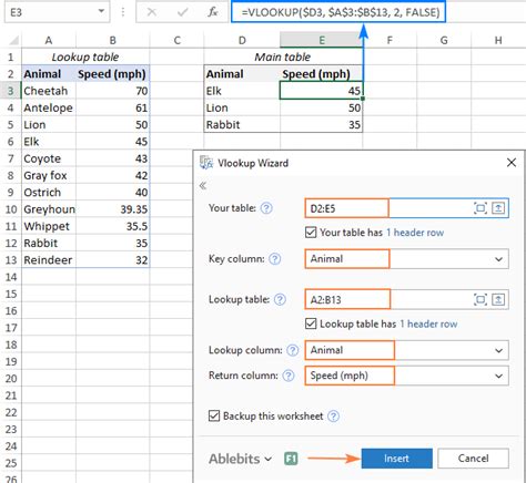 Excel Vlookup Function Tutorial With Formula Examples