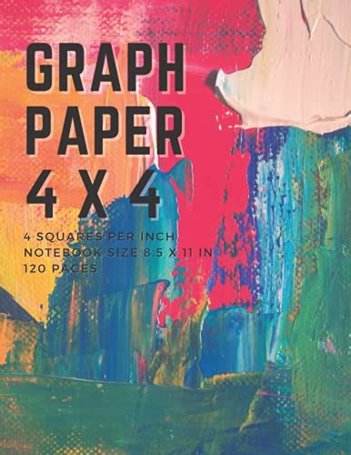 Graph Paper 4 Squares Per Inch Grid Ruled Notebook 1 4 Inch Squares By