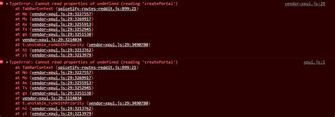 typeerror cannot read properties of undefined reading createportal