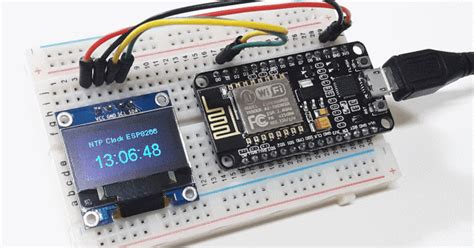relógio com nodemcu esp8266 usando ntp arduino e cia