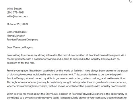 1 Entry Level Cover Letter Examples With In Depth Guidance