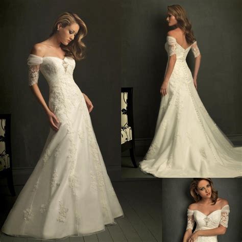 Wedding Dress Lace Sleeves Off The Shoulder Bestweddingdresses