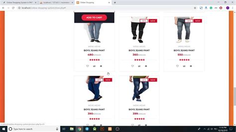 online clothing store using php with source code ecommerce website