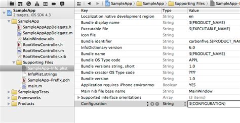 managing ios configurations per environment in xcode 4