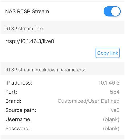 how to setup rtsp on eufycam to stream video to your compatible nas