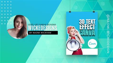 How To Create 3d Text In Canva 2021 Level Up Canva Designs By Naomi
