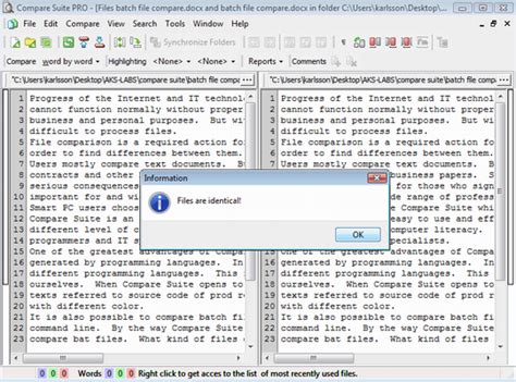 compare two text file compare two text file compare suite
