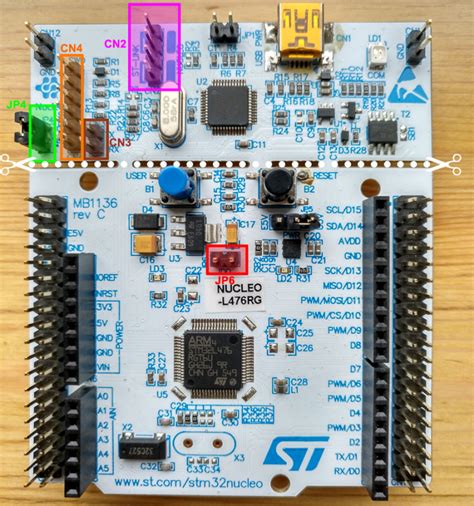 nucleo st link interface radioshuttle network protocol