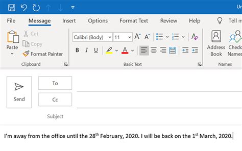 How To Set Out Of Office Replies In Outlook Techips