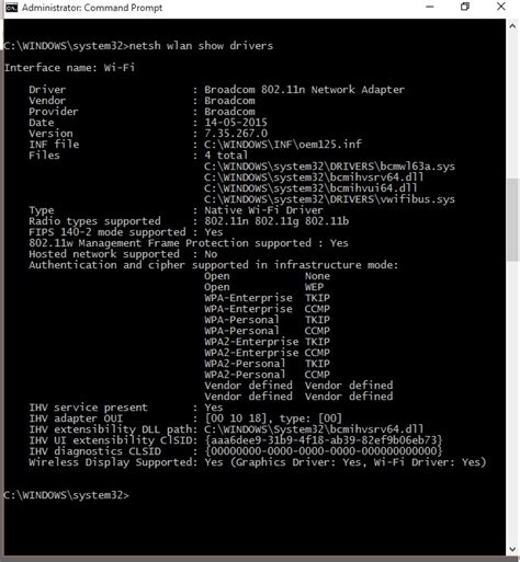 hosted network supported no after upgrading to windows 10 from
