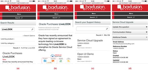 oracle service cloud mobile web experience boxfusion