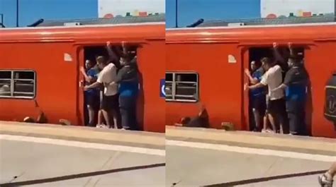 Impactante Video Un Hombre Perdió El Equilibrio Cayó En Las Vías Del