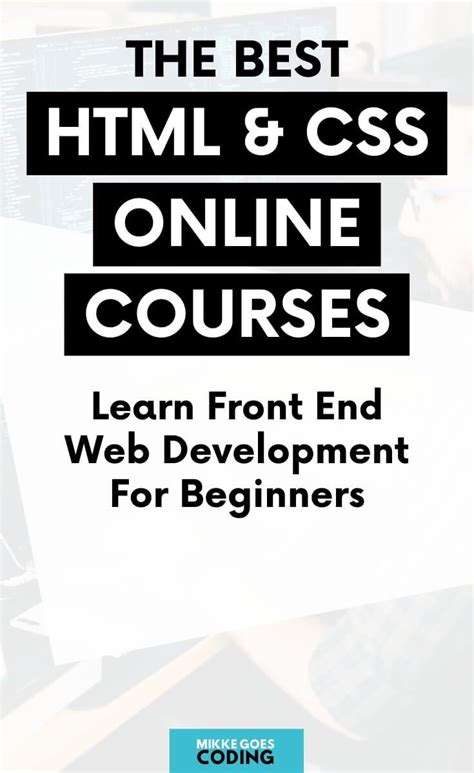 the best html and css courses for beginners mikke goes