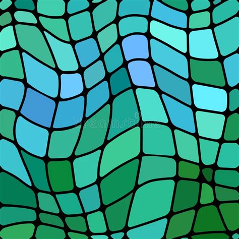 Vector Stained Glass Mosaic Background Stock Illustration