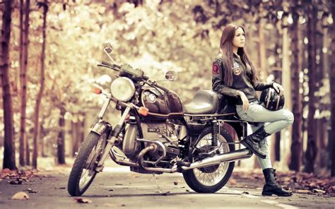 Lady Biker Wallpapers Wallpaper Cave