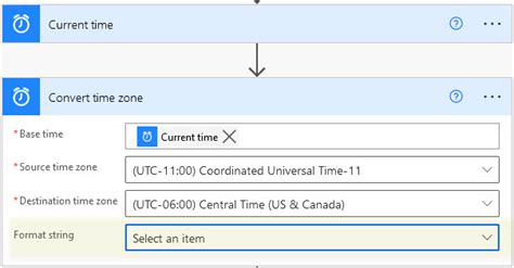 power automate convert time zone error sharepointed